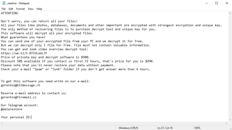 QQQW-Virus Lösegeldware (.qqqw-Datei) — 🛠 Entschlüsseln & Entfernen